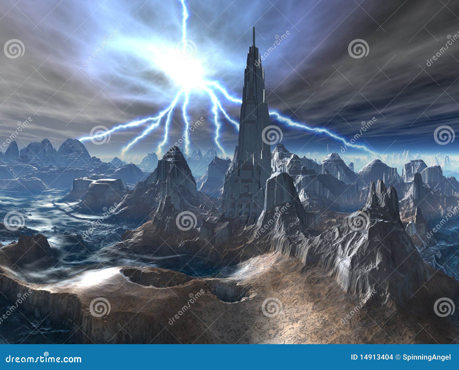 Abandoned Alien City Royalty-Free Stock Photography | CartoonDealer.com ...