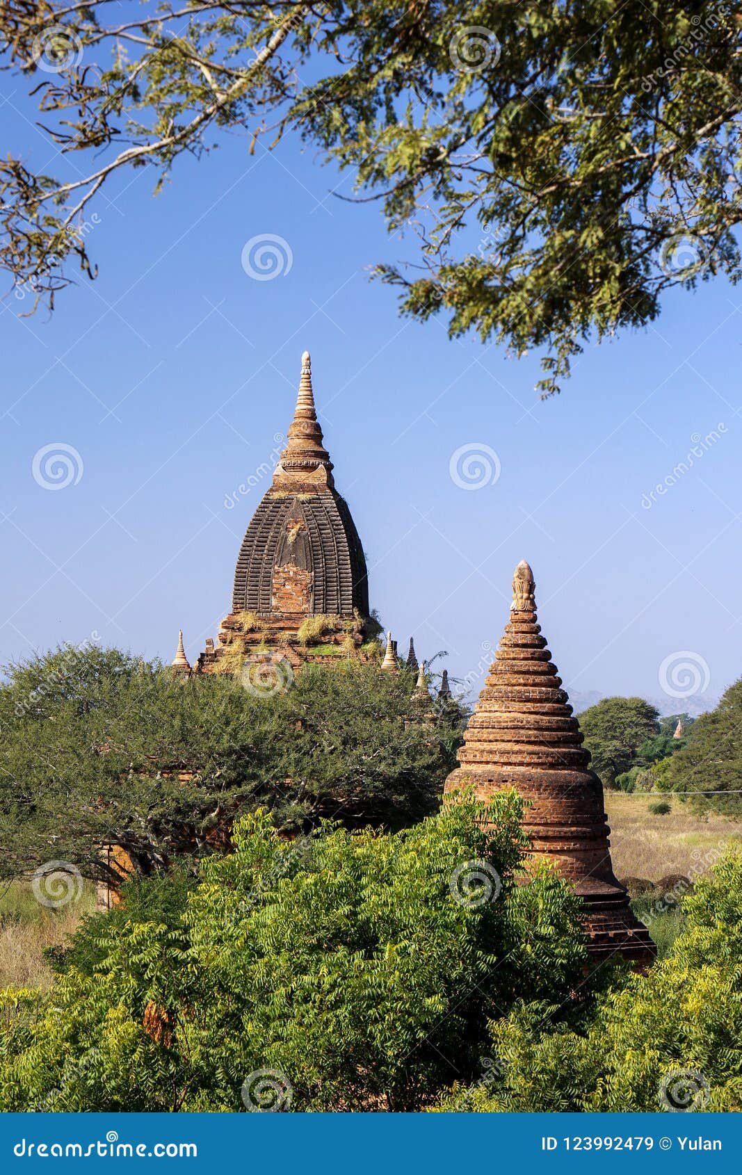Abandoned Ancient Pagoda, Myanmar Stock Image - Image of myanmar ...