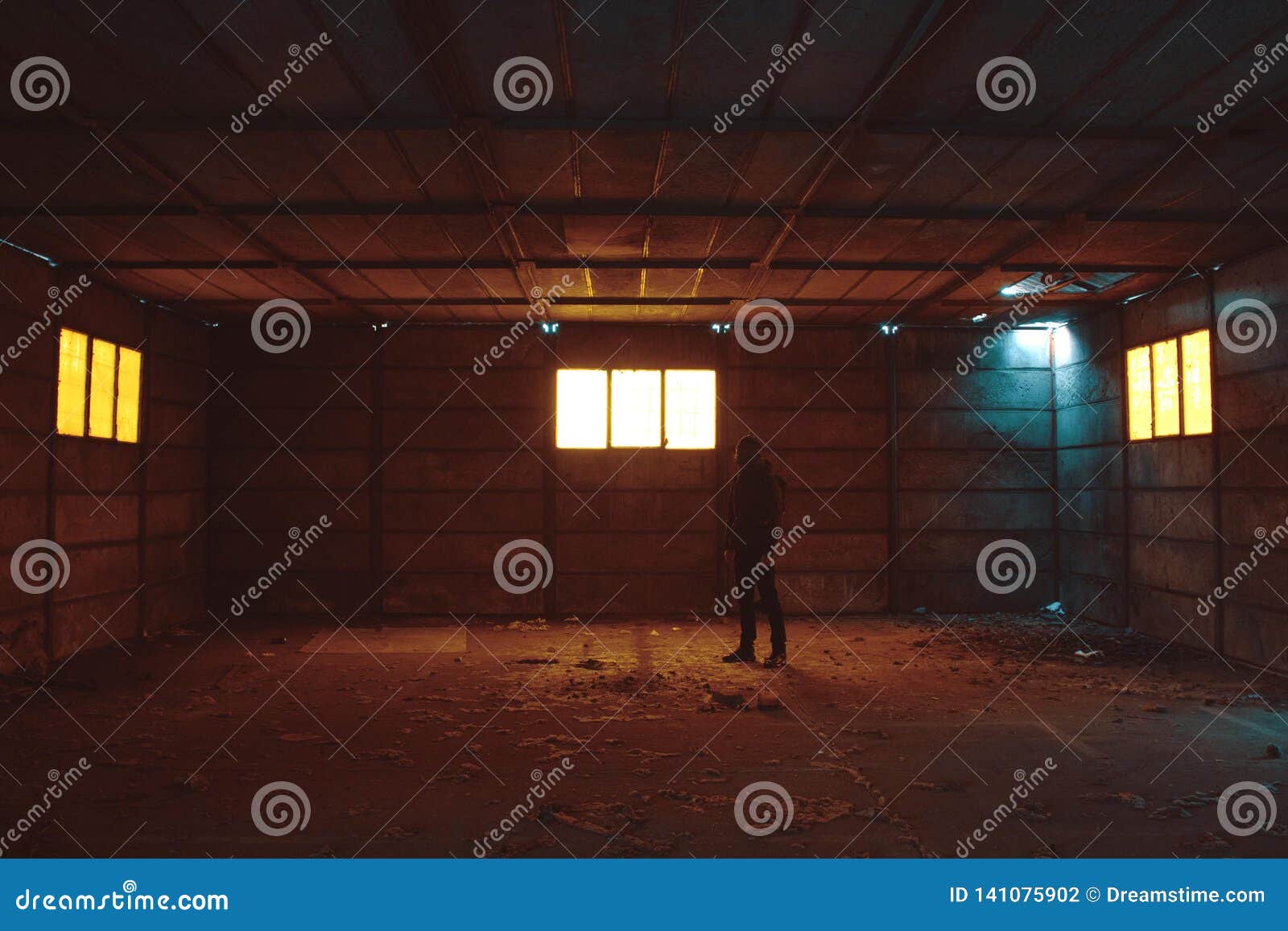 Abandoned Area And The Stalker Who Explore It Editorial Image ...