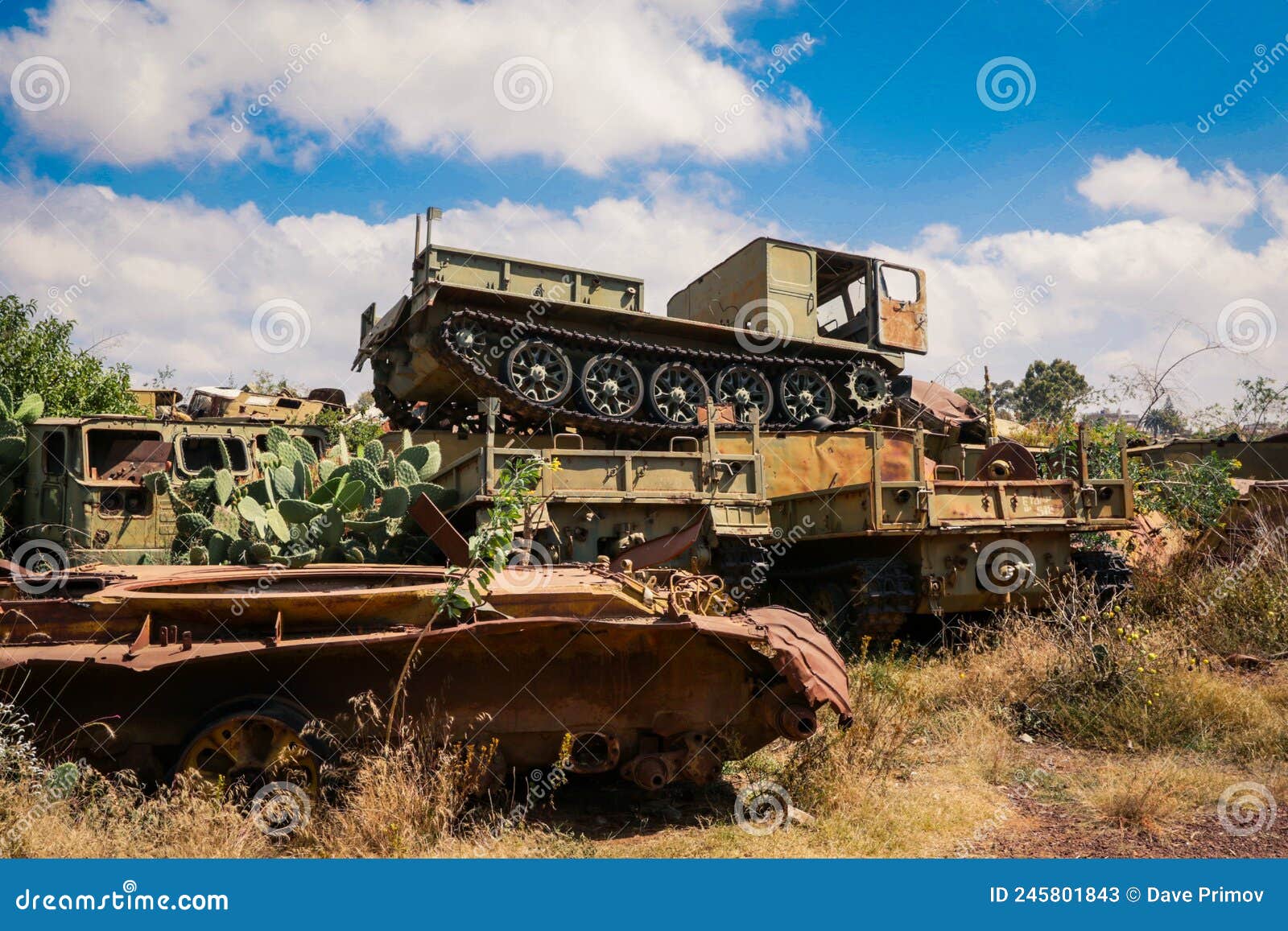 Abandoned Army Tanks on the Tank Graveyard in Asmara Stock Image ...