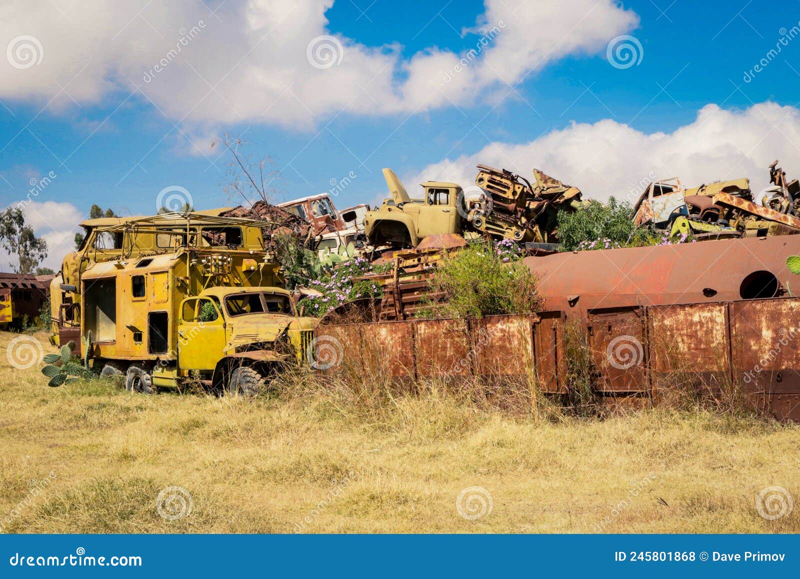 Abandoned Army Tanks on the Tank Graveyard in Asmara Stock Photo ...