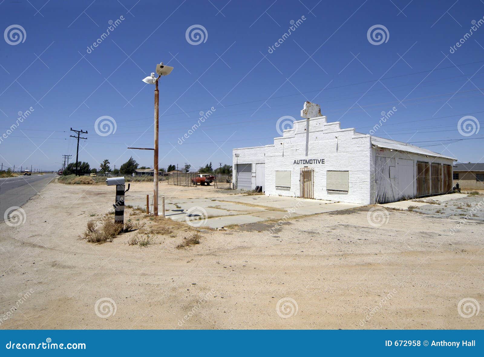 Abandoned auto shop stock photo. Image of decline, town - 672958