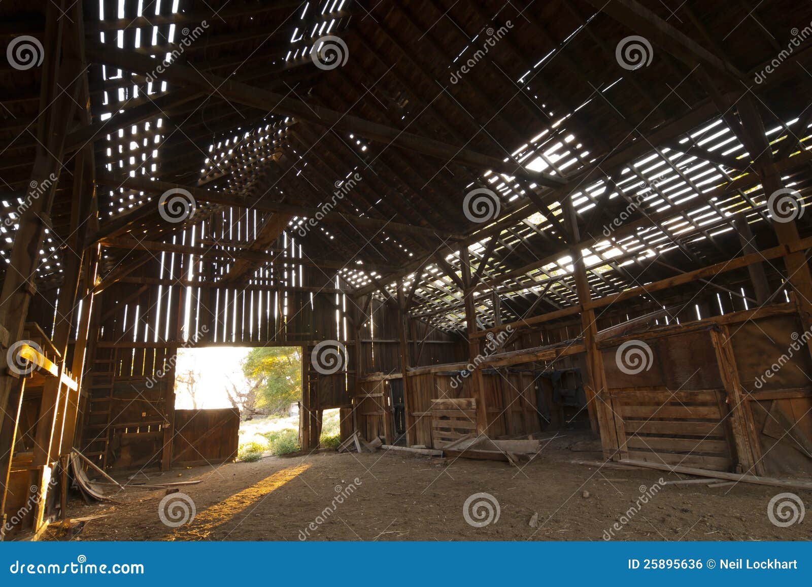 Abandoned Barn Inside stock photo. Image of work, inside - 25895636