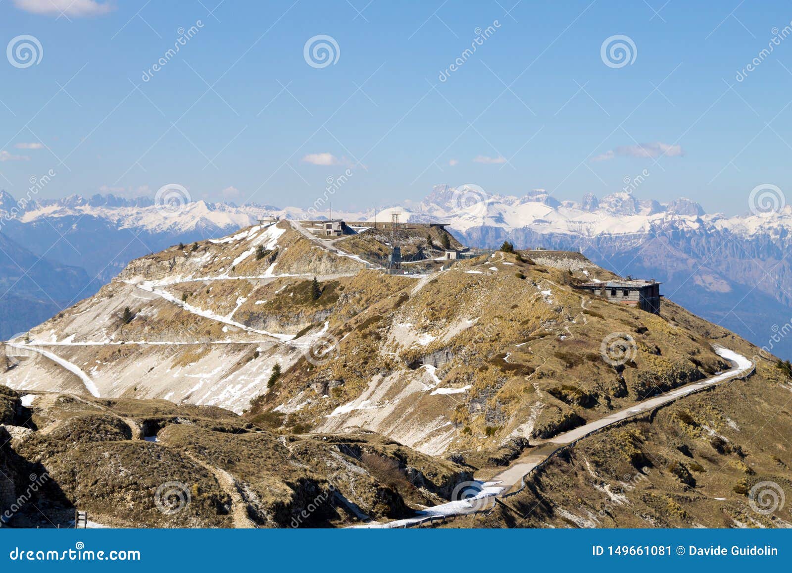 Abandoned Barracks on Grappa Mountain, Italy Stock Image - Image of ...