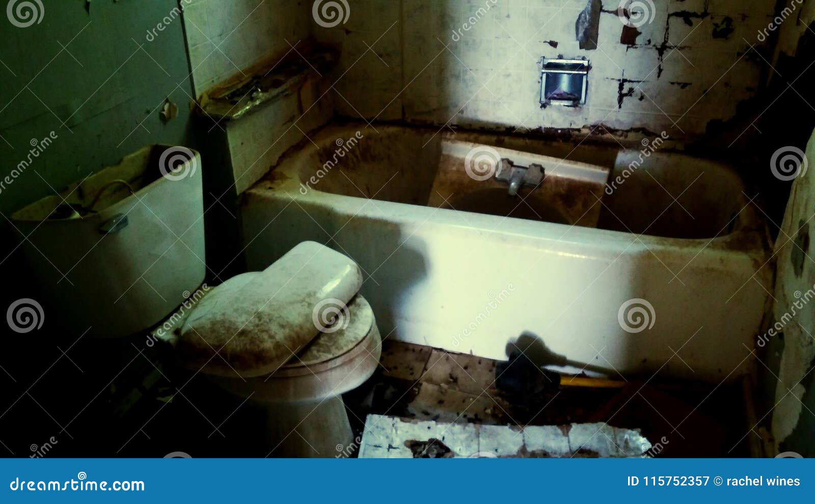 Abandoned bathroom stock image. Image of urbexploring - 115752357