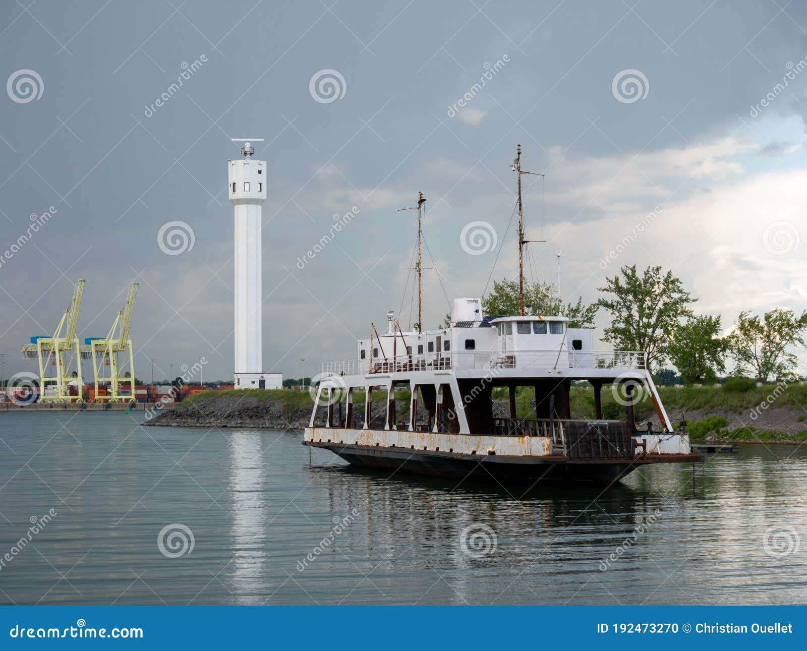 Old Abandoned Rusty Ferry Boat. Stock Photo - Image of boat, navigation ...