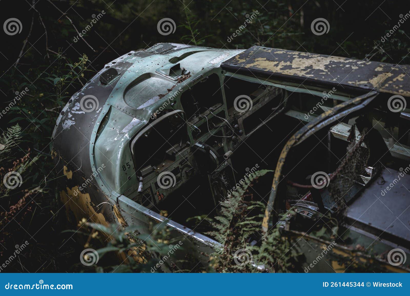 Broken Airplane Propellers After A Failed Landing In A Workshop, The ...
