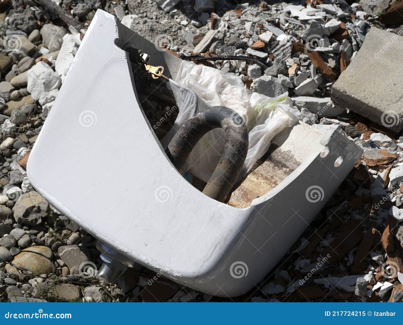 Broken Toilet Flushing Mechanism Stock Photo | CartoonDealer.com #44681088