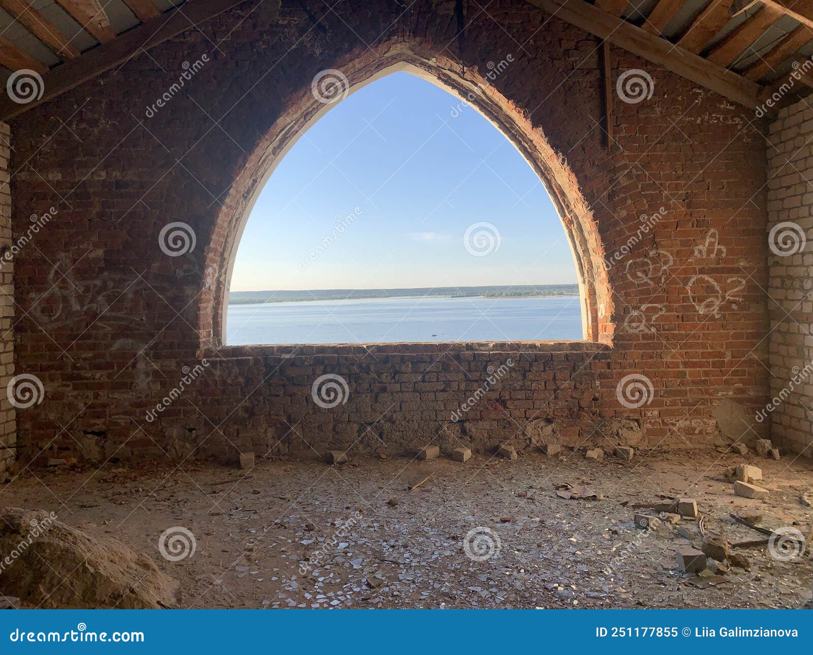 Abandoned Building Interior Stock Image - Image of floor, ruin: 251177855