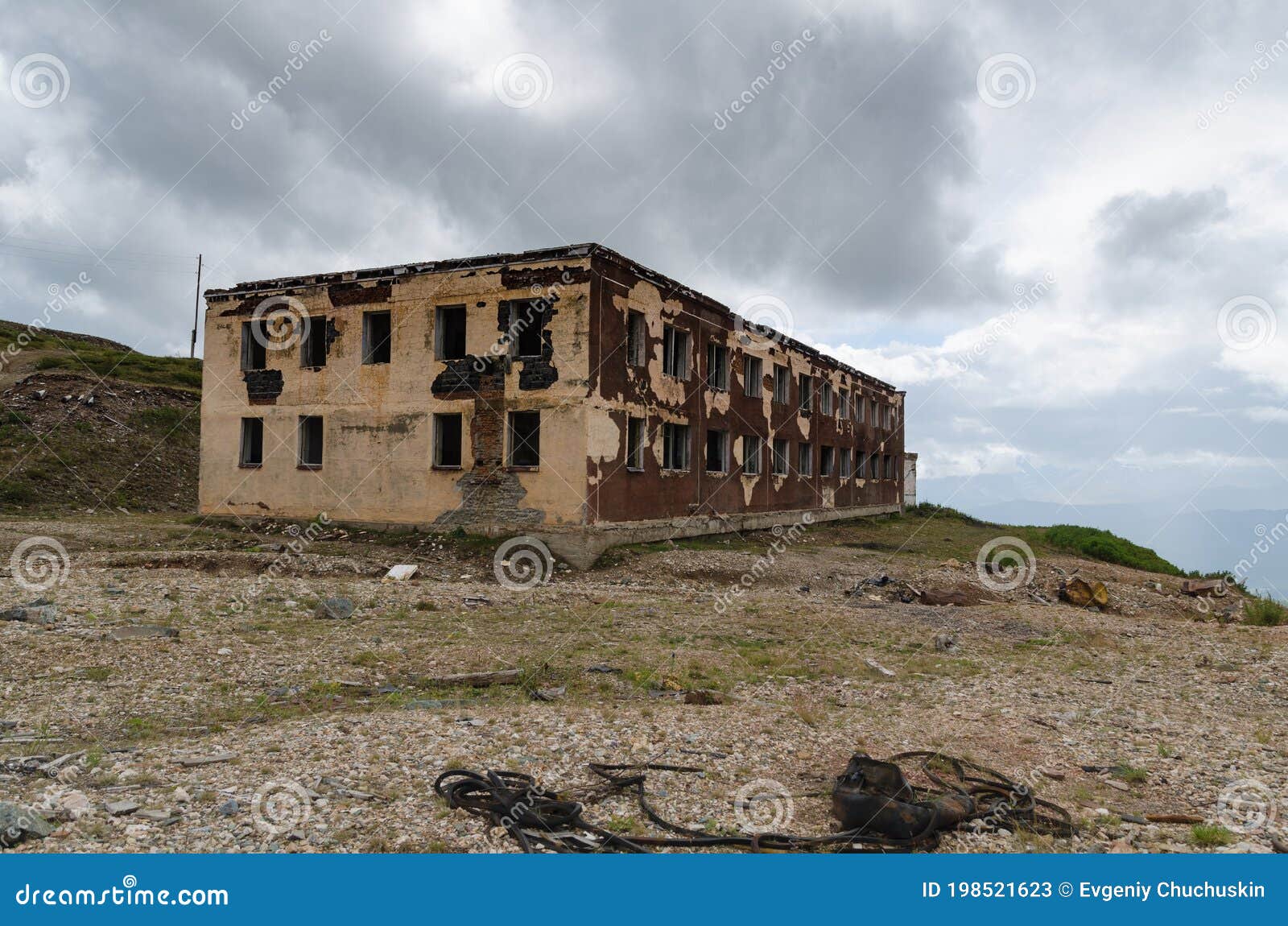 Abandoned Building of a Non-working Mining Enterprise Stock Image ...