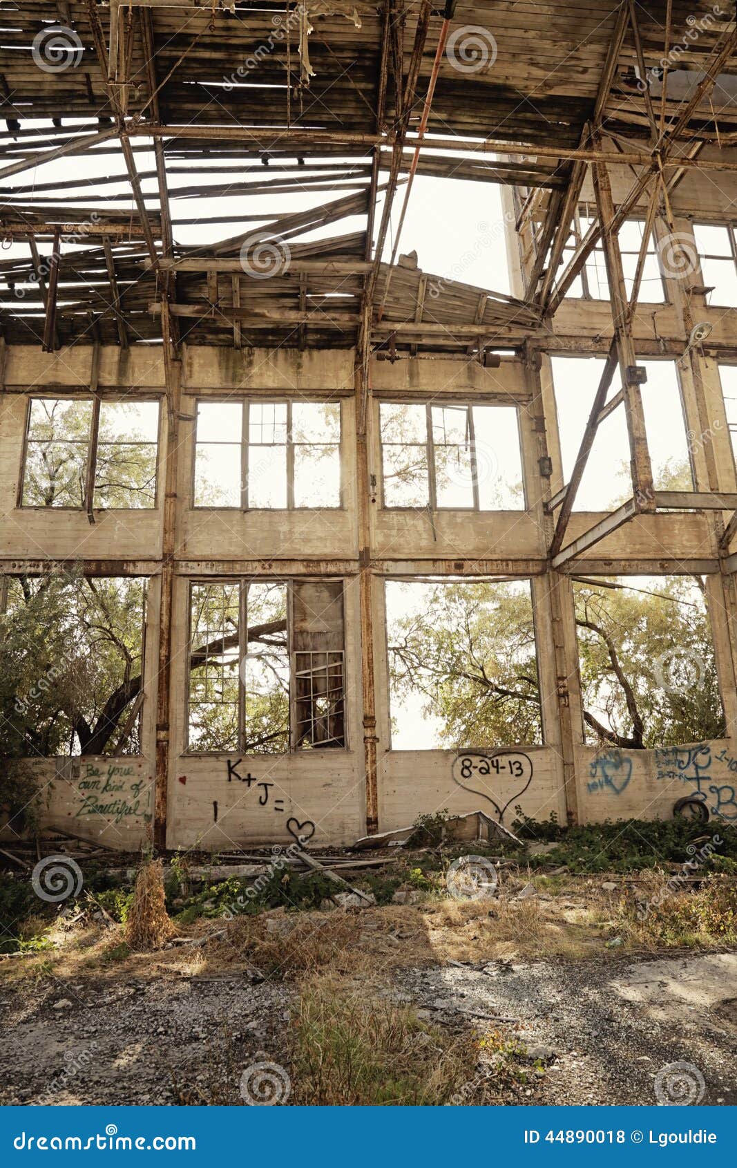 Abandoned building stock photo. Image of abstract, windows - 44890018
