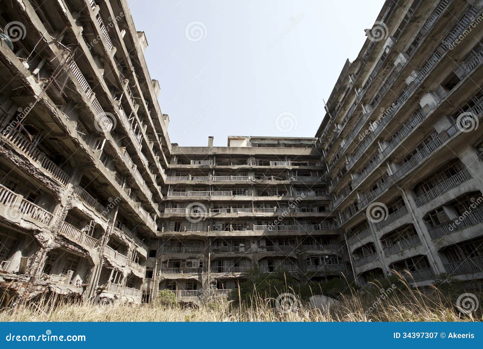 Abandoned building stock image. Image of history, hashima - 34397307
