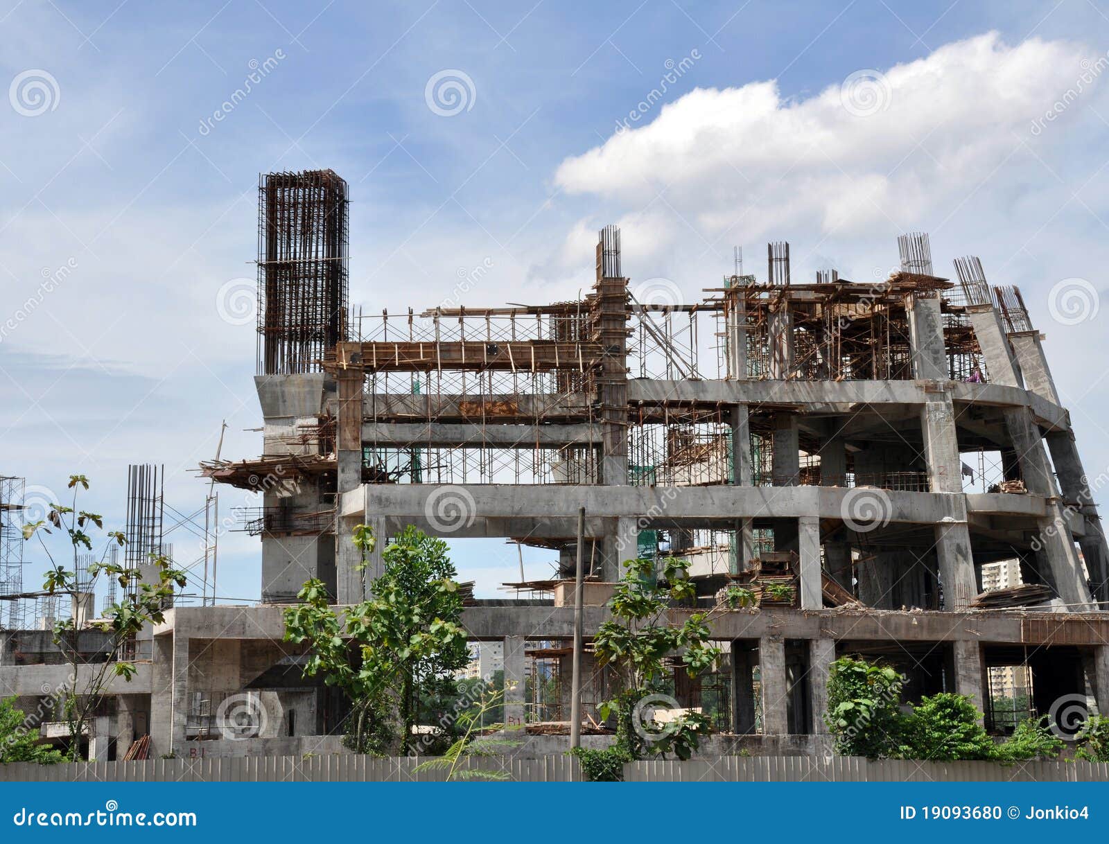 Old Abandoned Building Reinforced Concrete Structures Royalty-Free ...