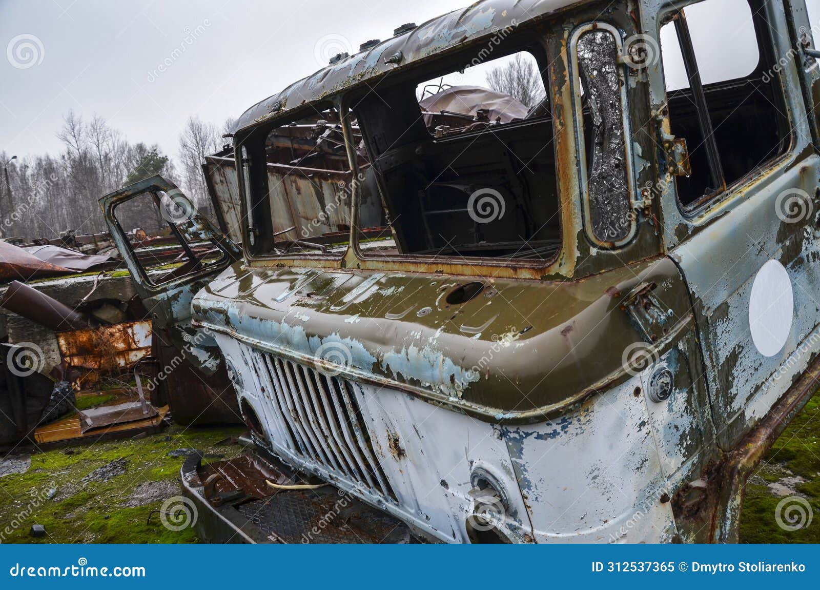 Old Rusty Soviet Beds In Kindergarten At Chernobyl Ghost Town, U ...