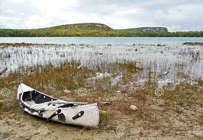 Abandoned Canoe at Wingfield Basin Stock Photo - Image of outdoor ...
