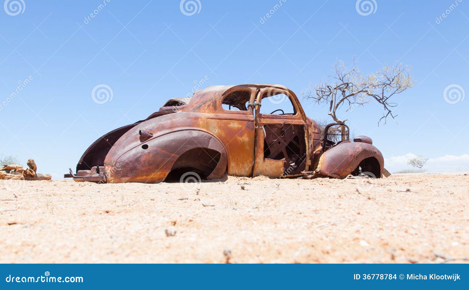 Abandoned Car in the Namib Desert Stock Photo - Image of desert ...