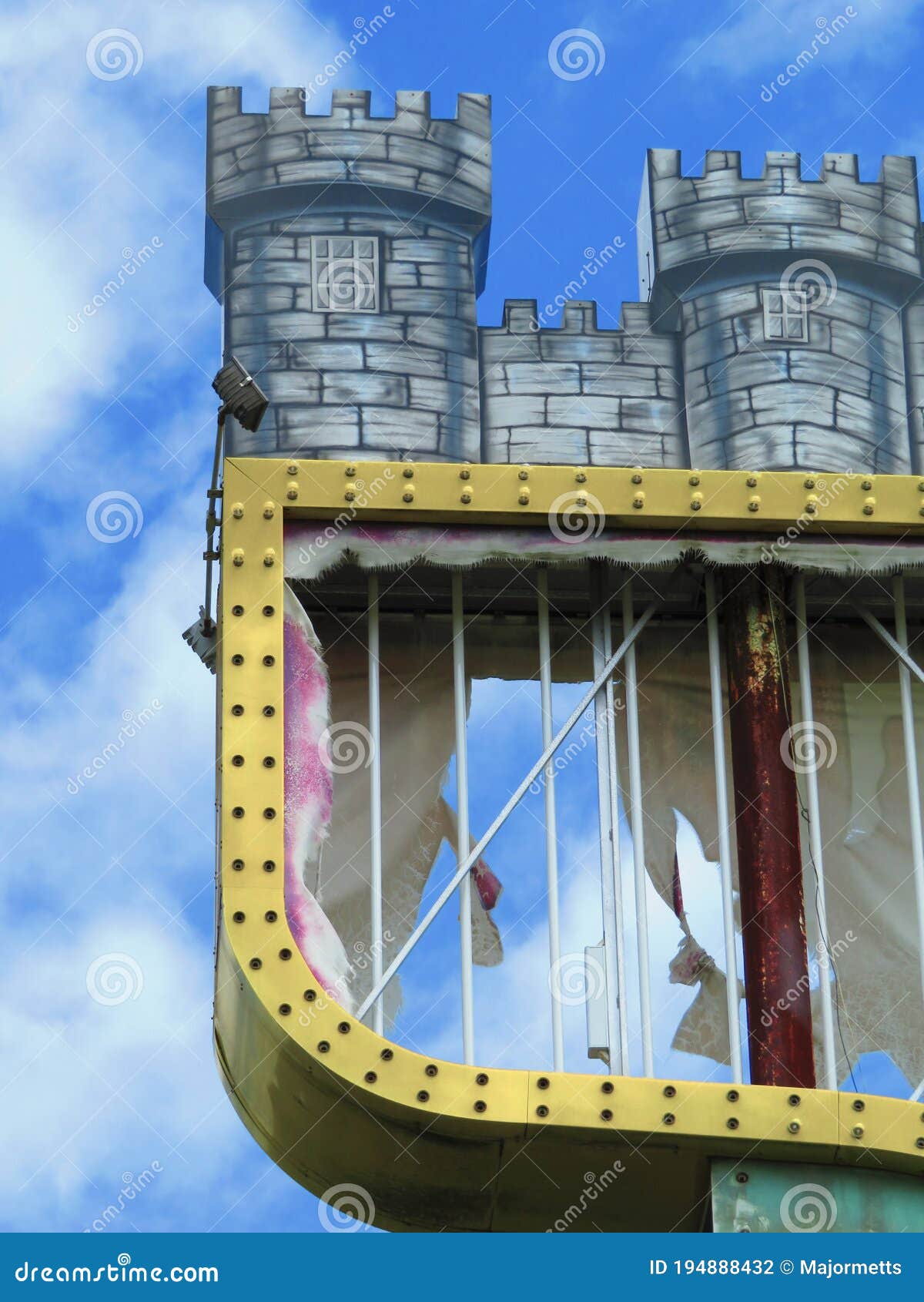 Abandoned Castle Roadside Sign Stock Photo - Image of castle, windows ...