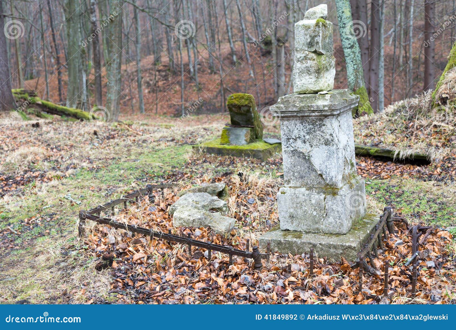 Abandoned cemetery stock photo. Image of snow, europe - 41849892