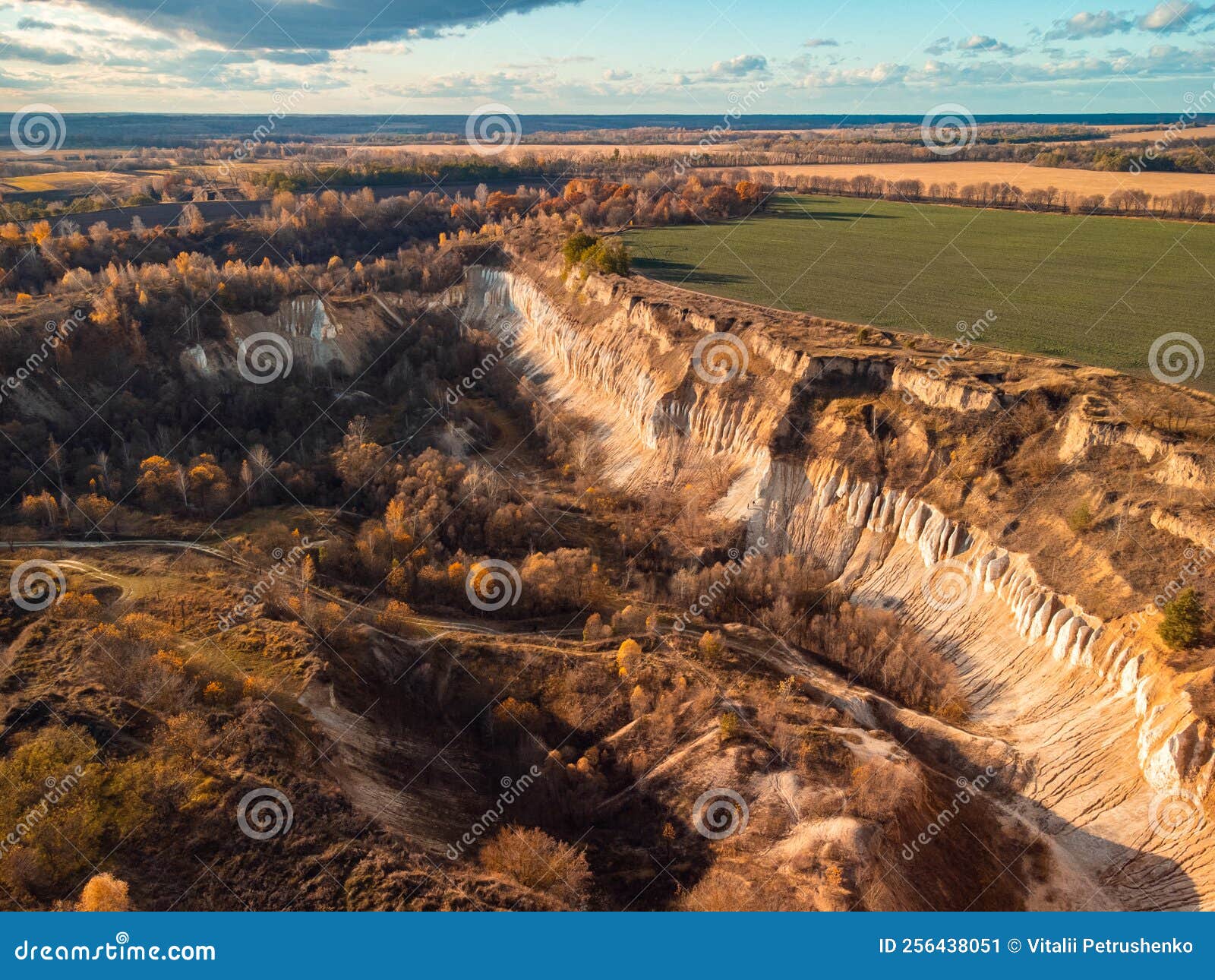 Abandoned chalk quarry stock image. Image of geology - 256438051