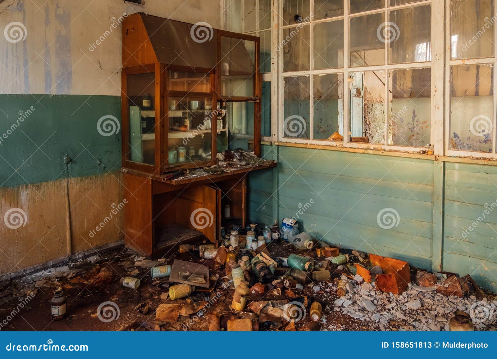 The Abandoned Chemical Pharmacy Vitamin Plant With The Remains Of ...