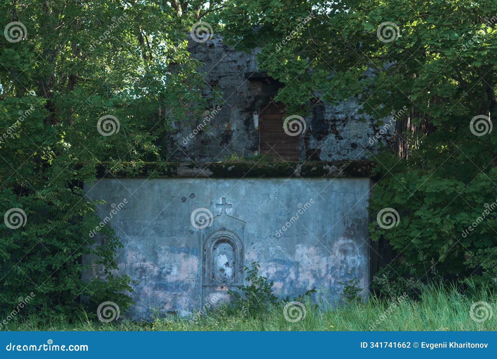 Abandoned Church Ruins in the Bush Stock Photo - Image of chapel, bush ...