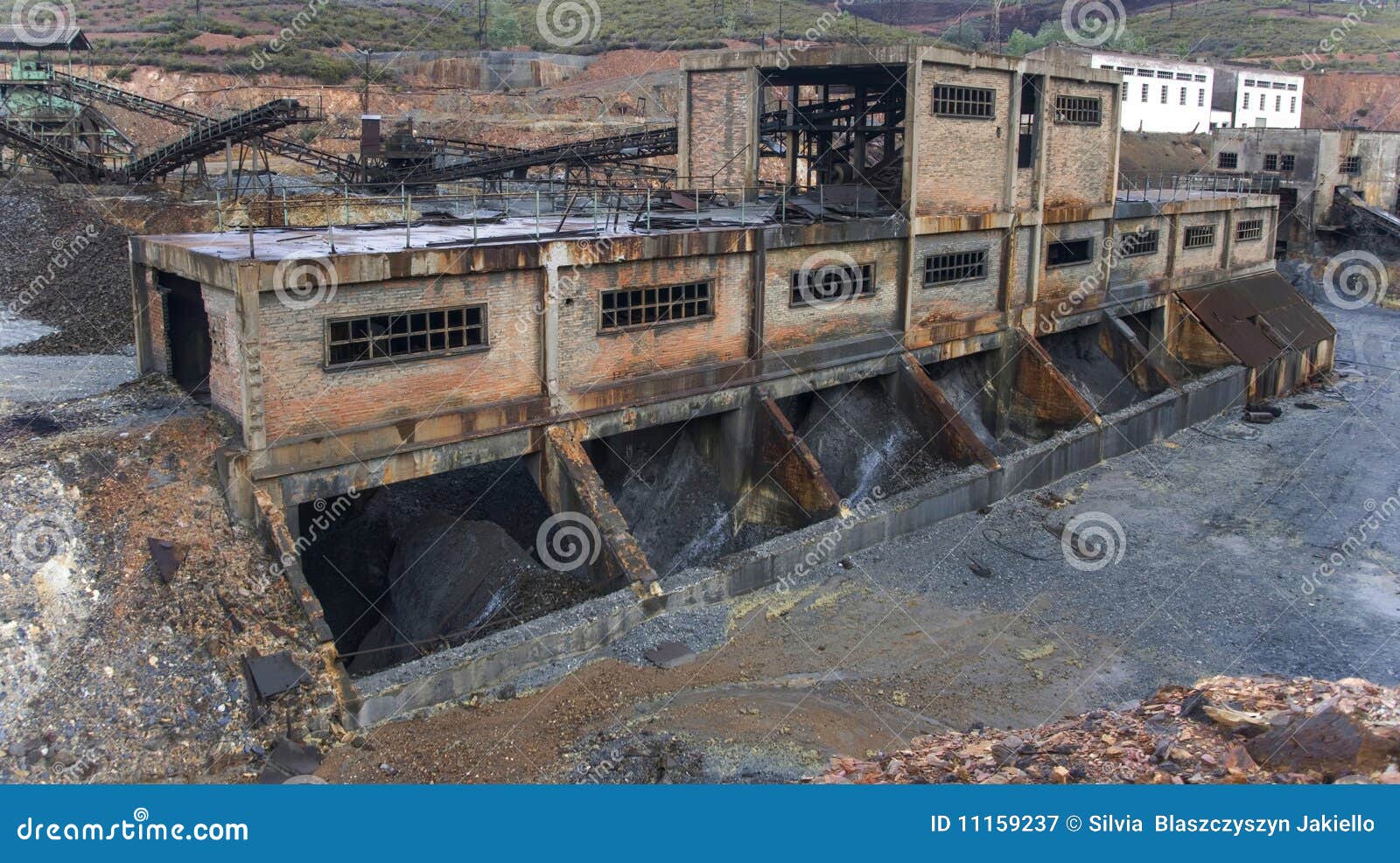 Abandoned coal mine. stock image. Image of gold, landmarks - 11159237