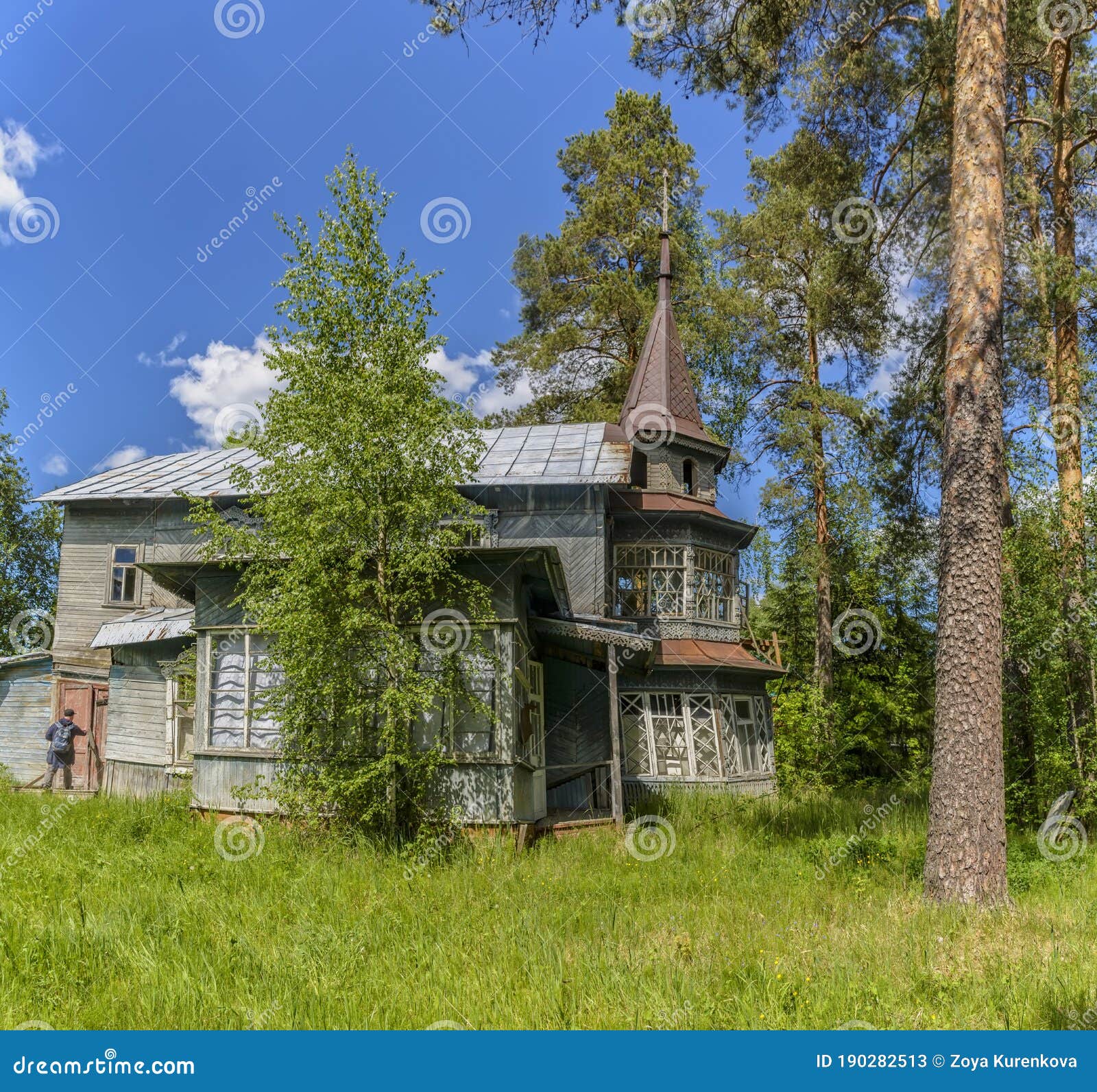 Collapsing House With Dilapidated Walls And Wet Ceiling, Gray Mold On ...