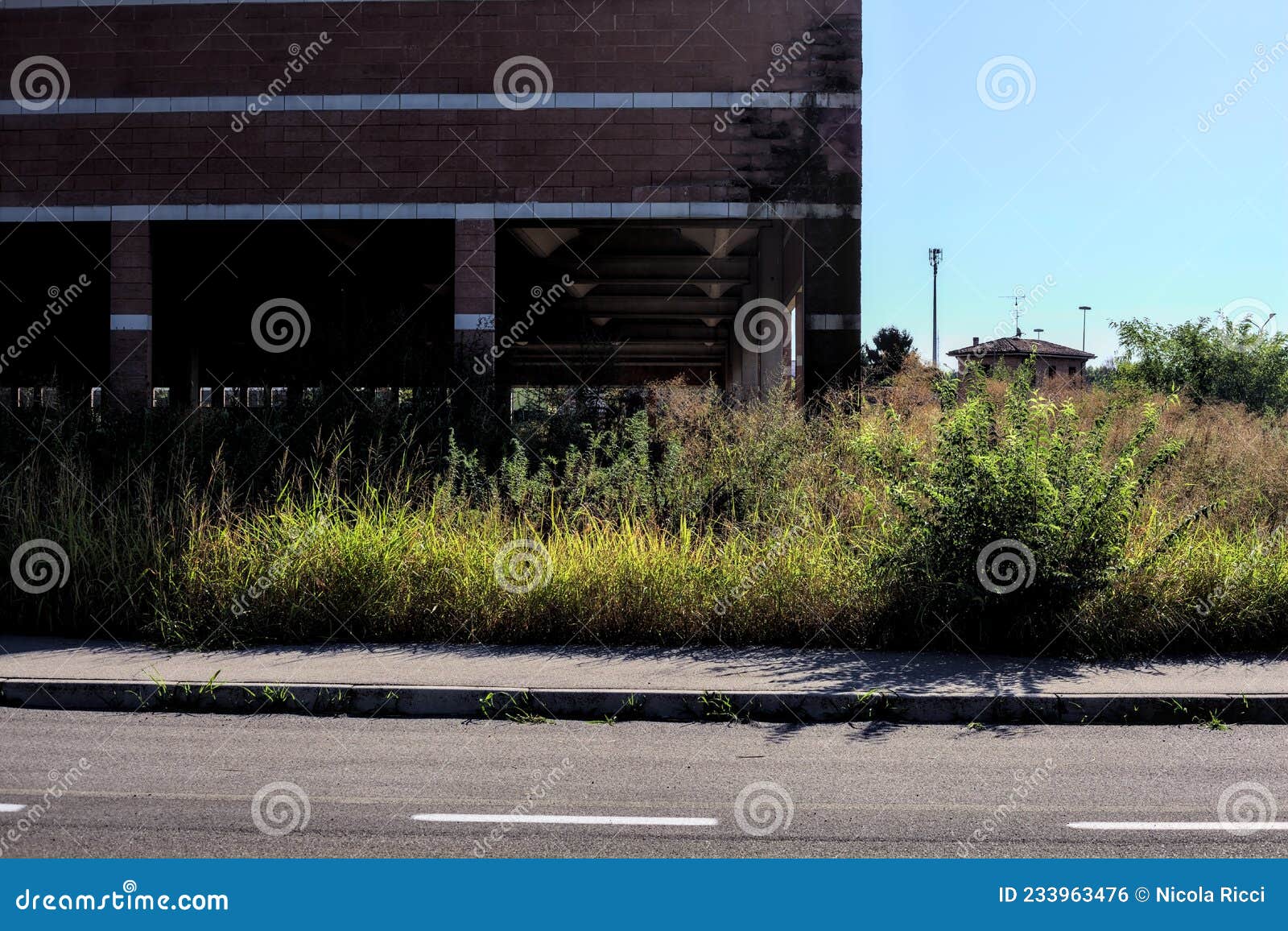 Abandoned Compound in the Italian Countryside , Big, Brick Building ...