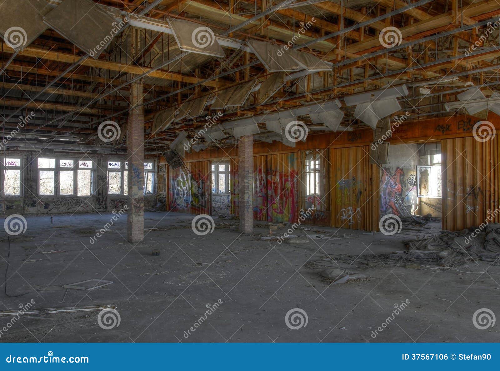 Abandoned conference room stock photo. Image of abandon - 37567106