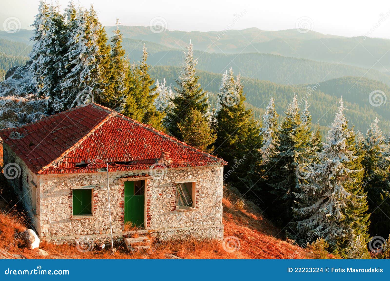 Abandoned cottage stock photo. Image of season, colorful - 22223224