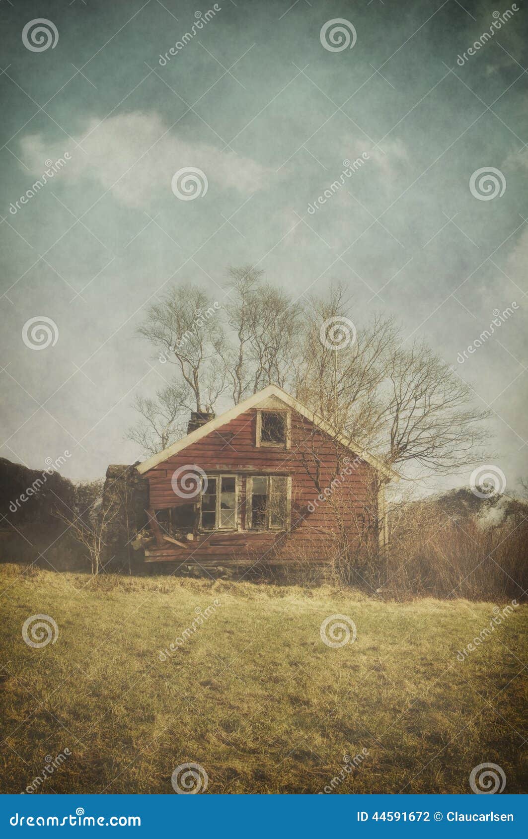 Abandoned cottage stock photo. Image of winter, skies - 44591672