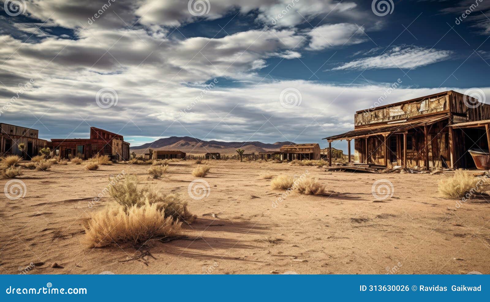 Abandoned Desert Airstrip With Cracked Tarmac And Rusted Fuel Tanks ...