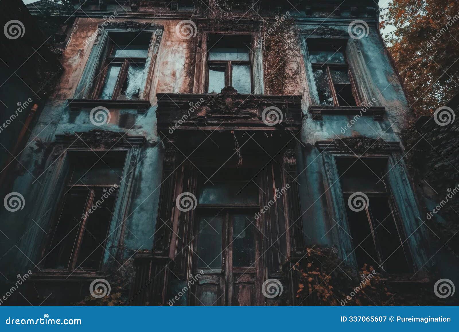 A Dilapidated Building That Is Now In Ruins. Stock Photo ...