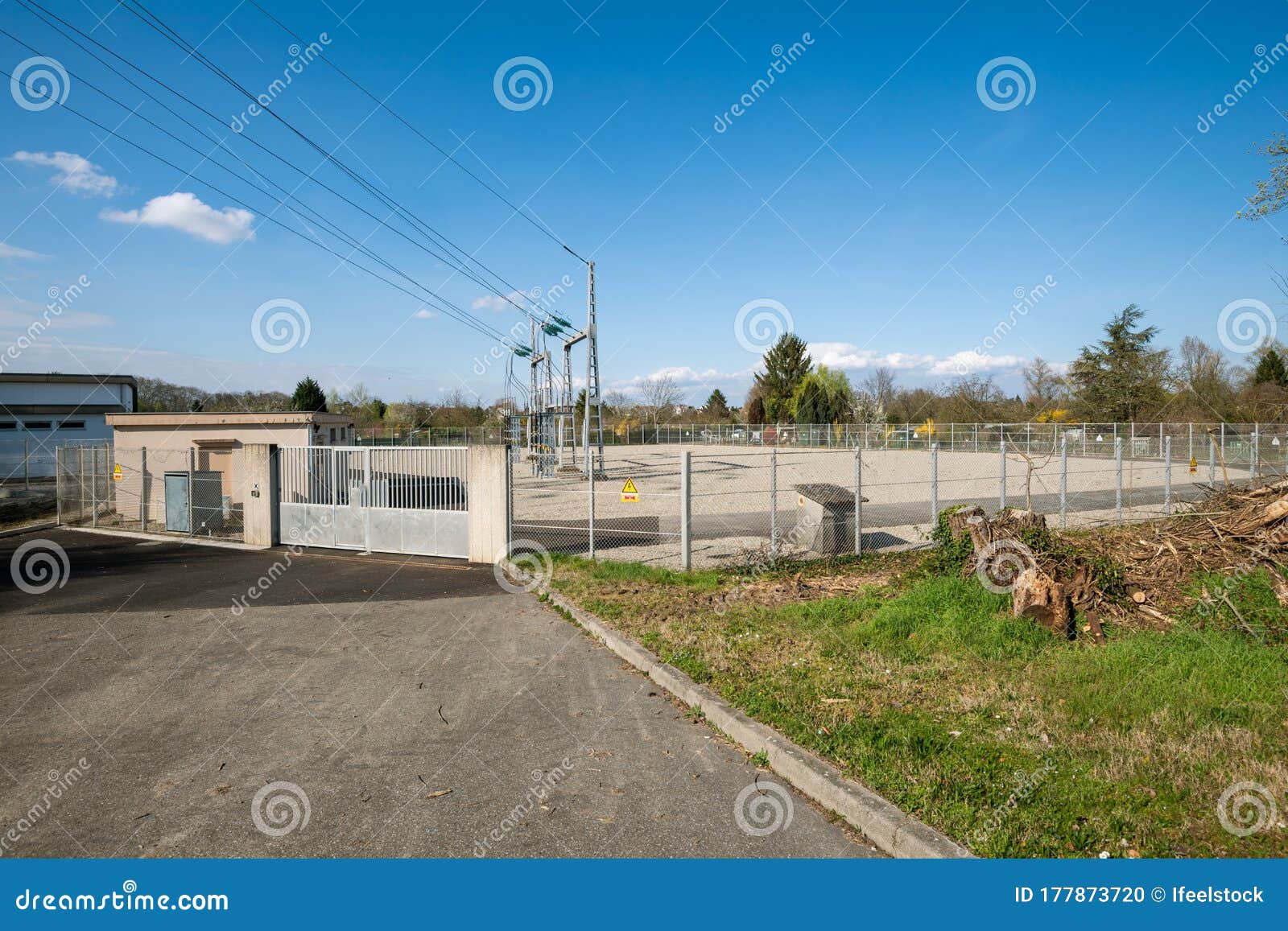 Electricity Power Substation Editorial Photo | CartoonDealer.com #84704253