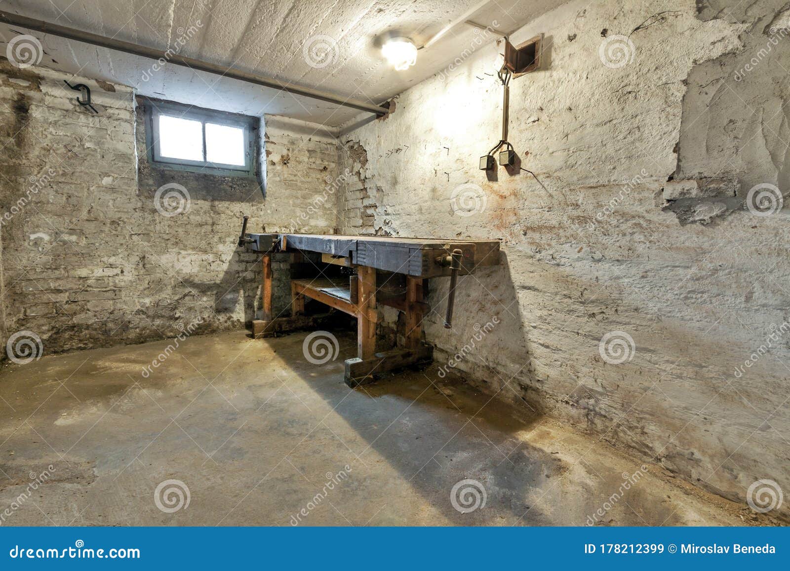 Abandoned Empty Old Dark Underground Cellar Stock Image - Image of ...