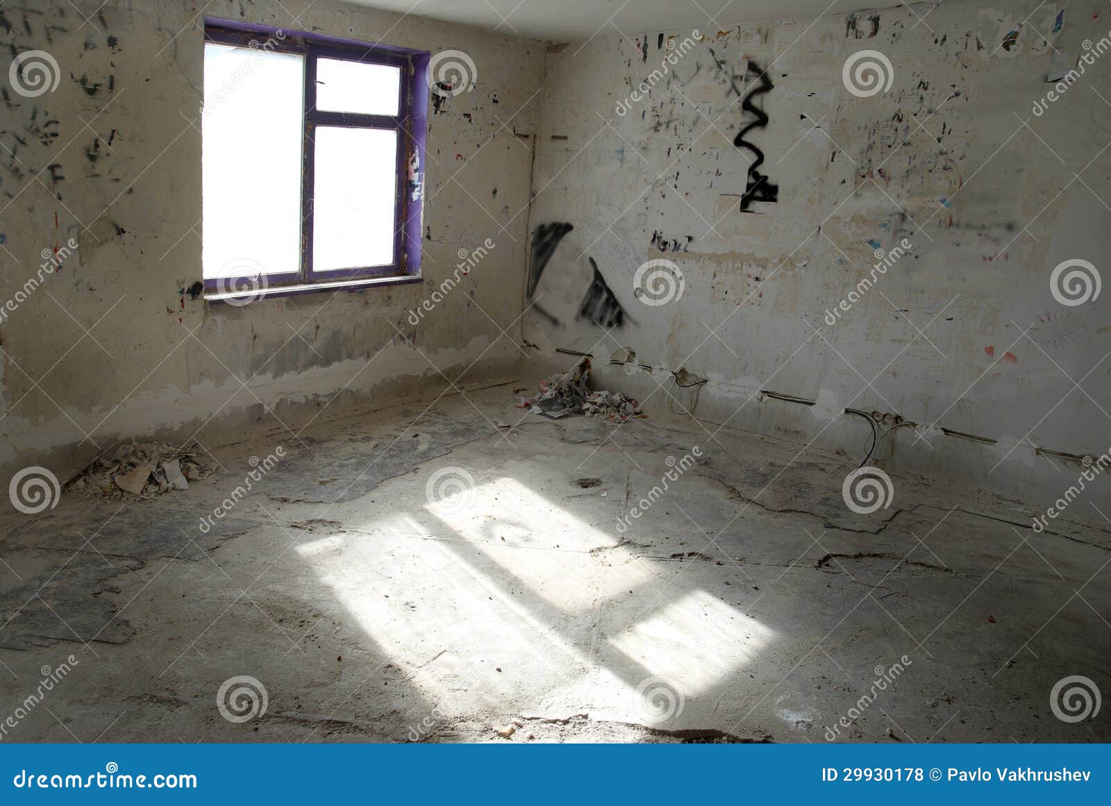 Abandoned Empty Old Dark Underground Vaulted Cellar Stock Photography ...