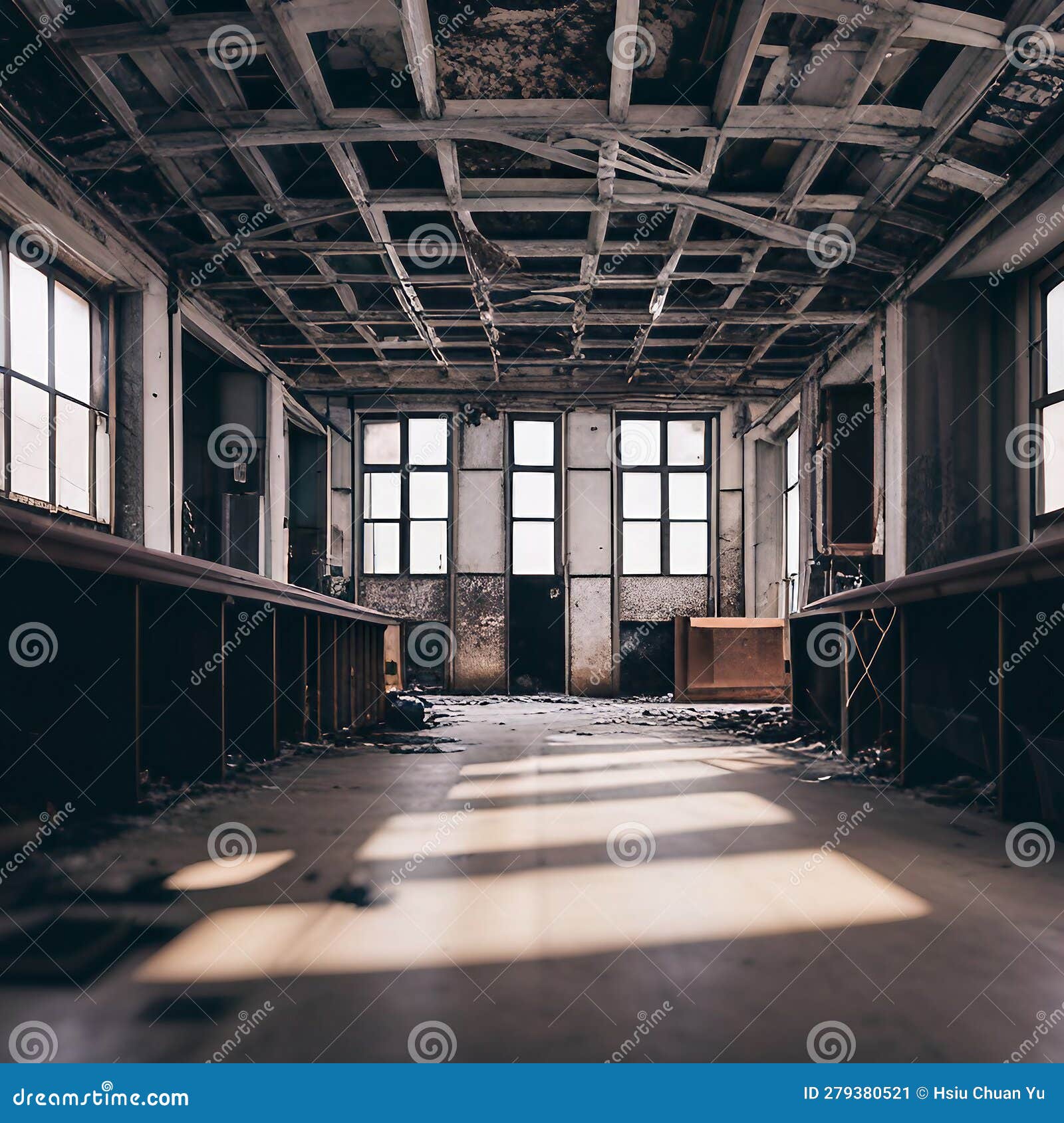 Abandoned Empty Housing Development Overgrown With Tropical Trees ...