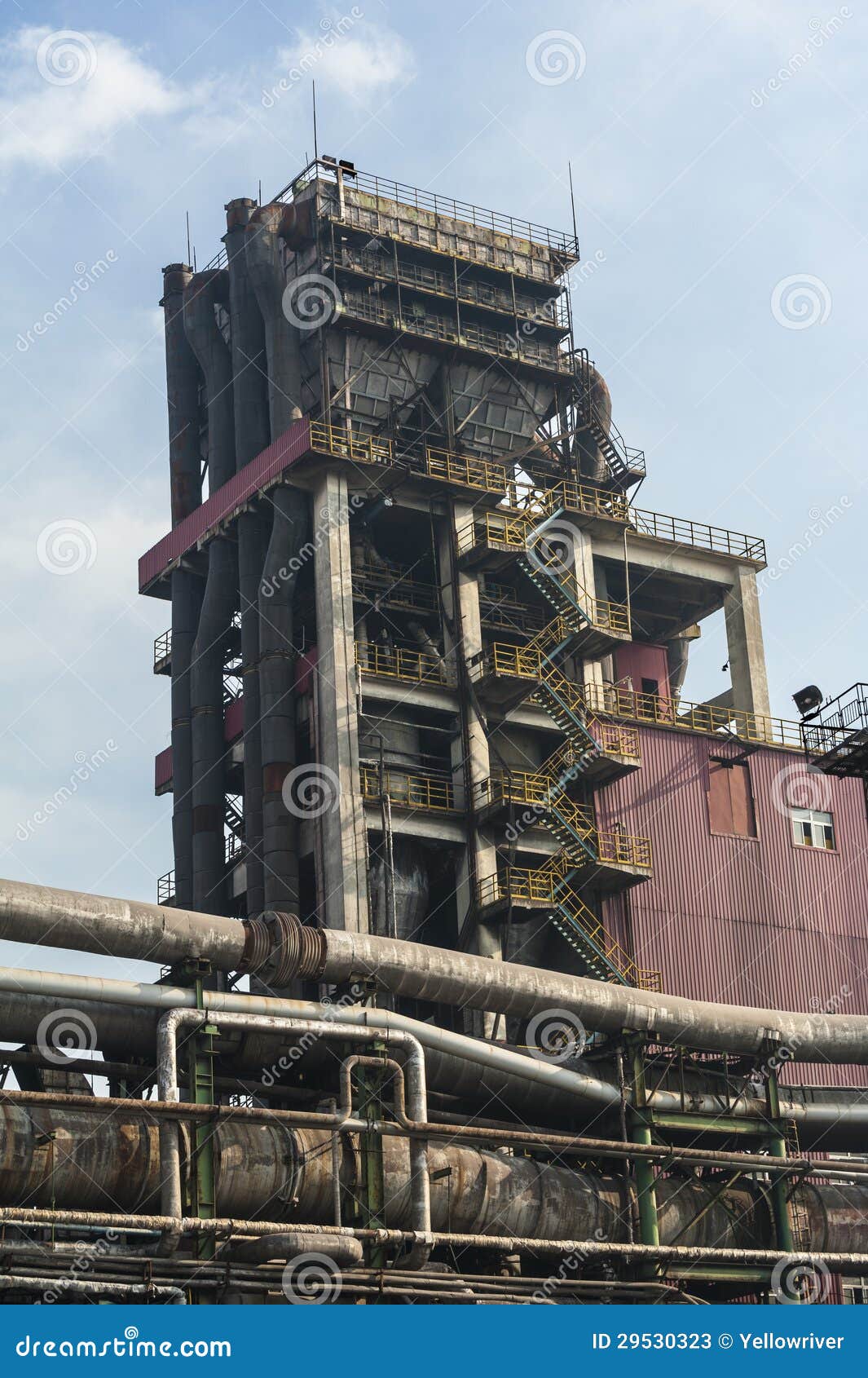 Abandoned Equipments of Steel Works Stock Image - Image of factory ...