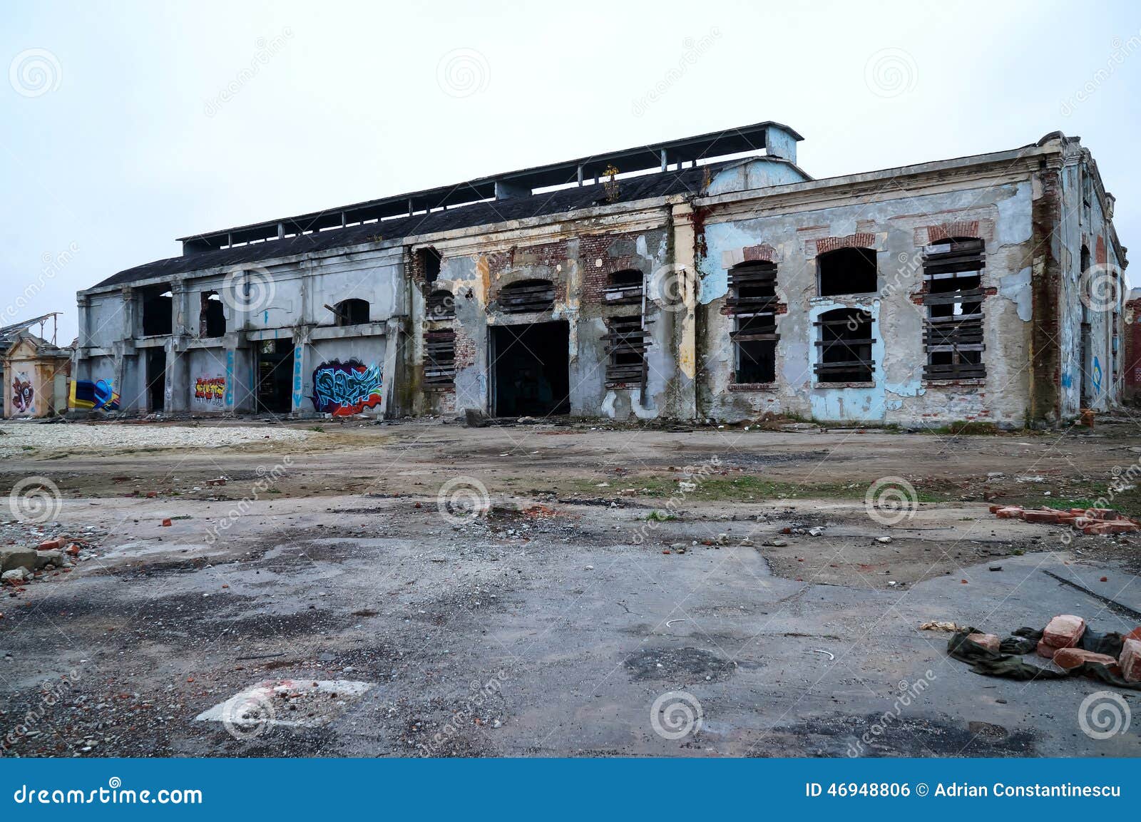 Abandoned Factory Exterior