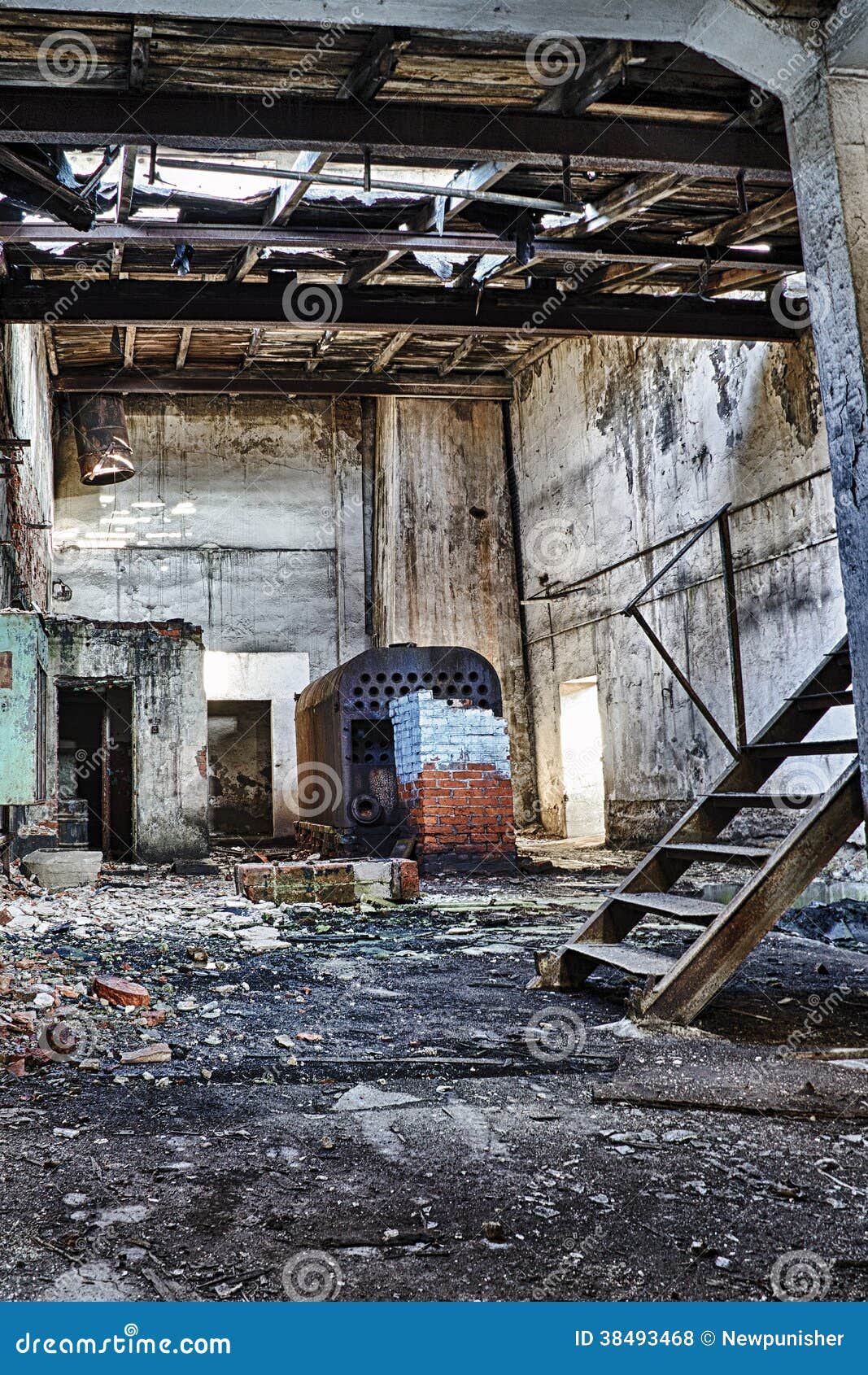 The abandoned factory stock photo. Image of creepy, factory - 38493468