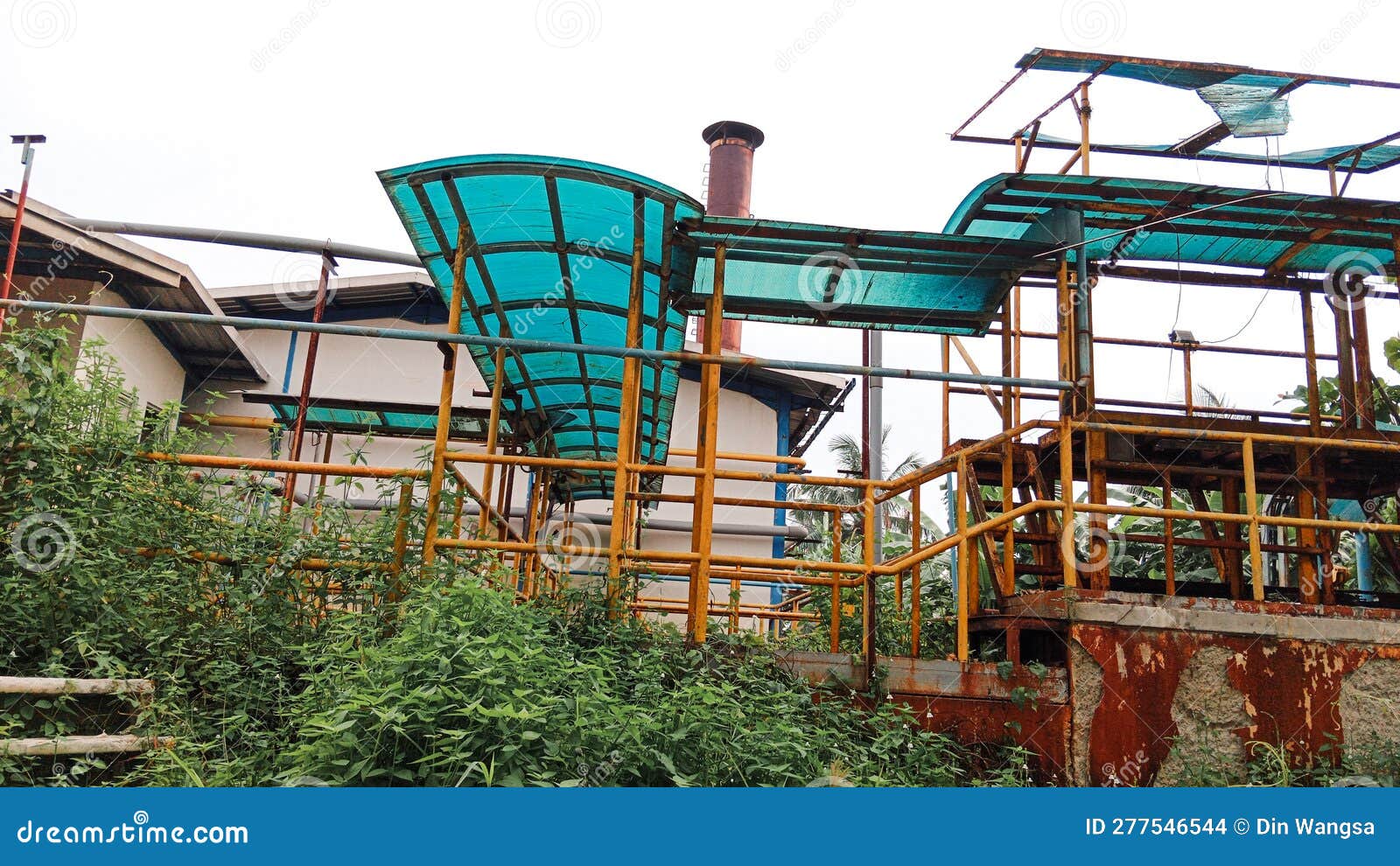An Abandoned Factory Not Maintained in Indonesia Stock Photo - Image of ...
