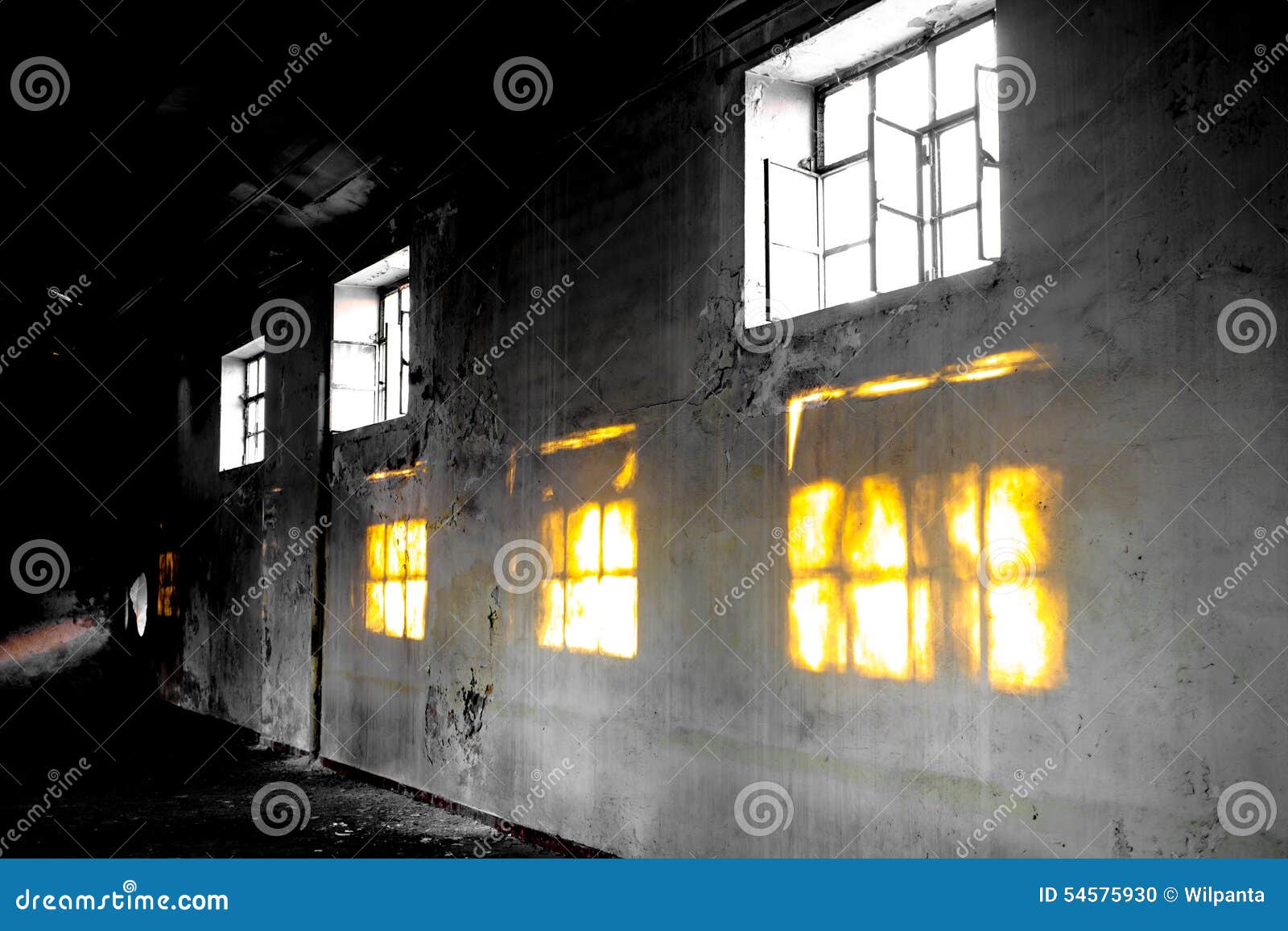Abandoned factory stock photo. Image of horror, haunted - 54575930