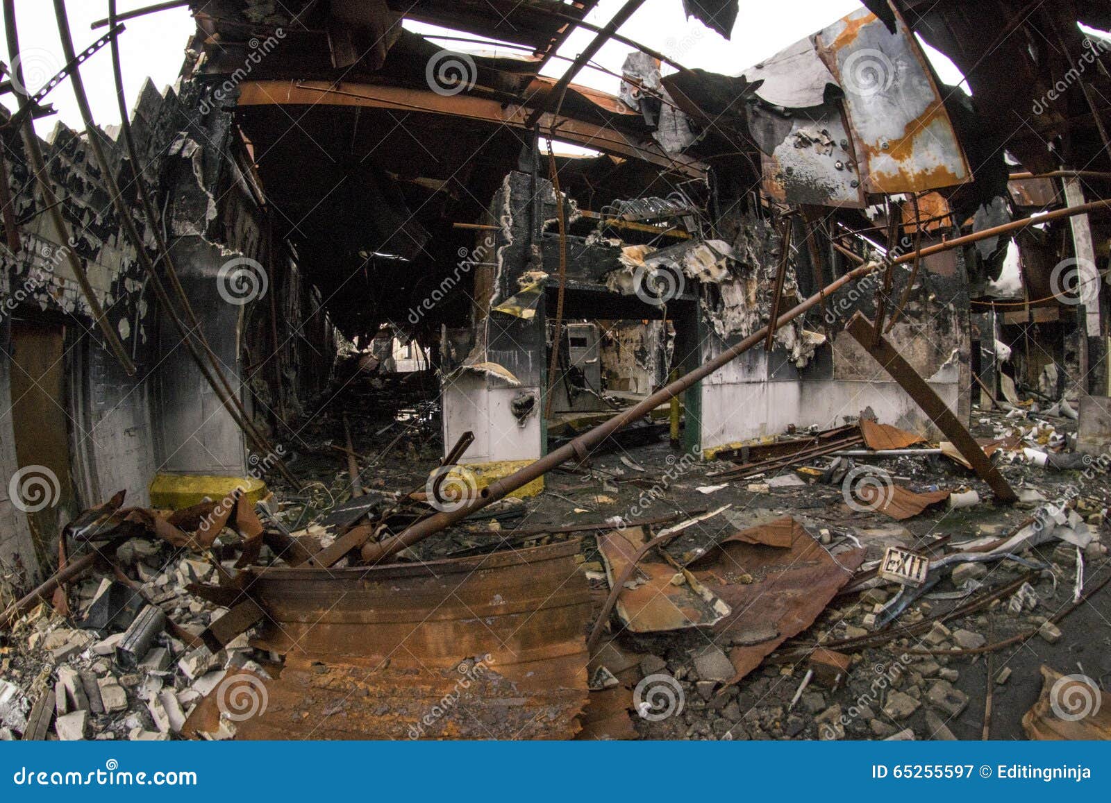 Abandoned Factory stock image. Image of grungy, grime - 65255597