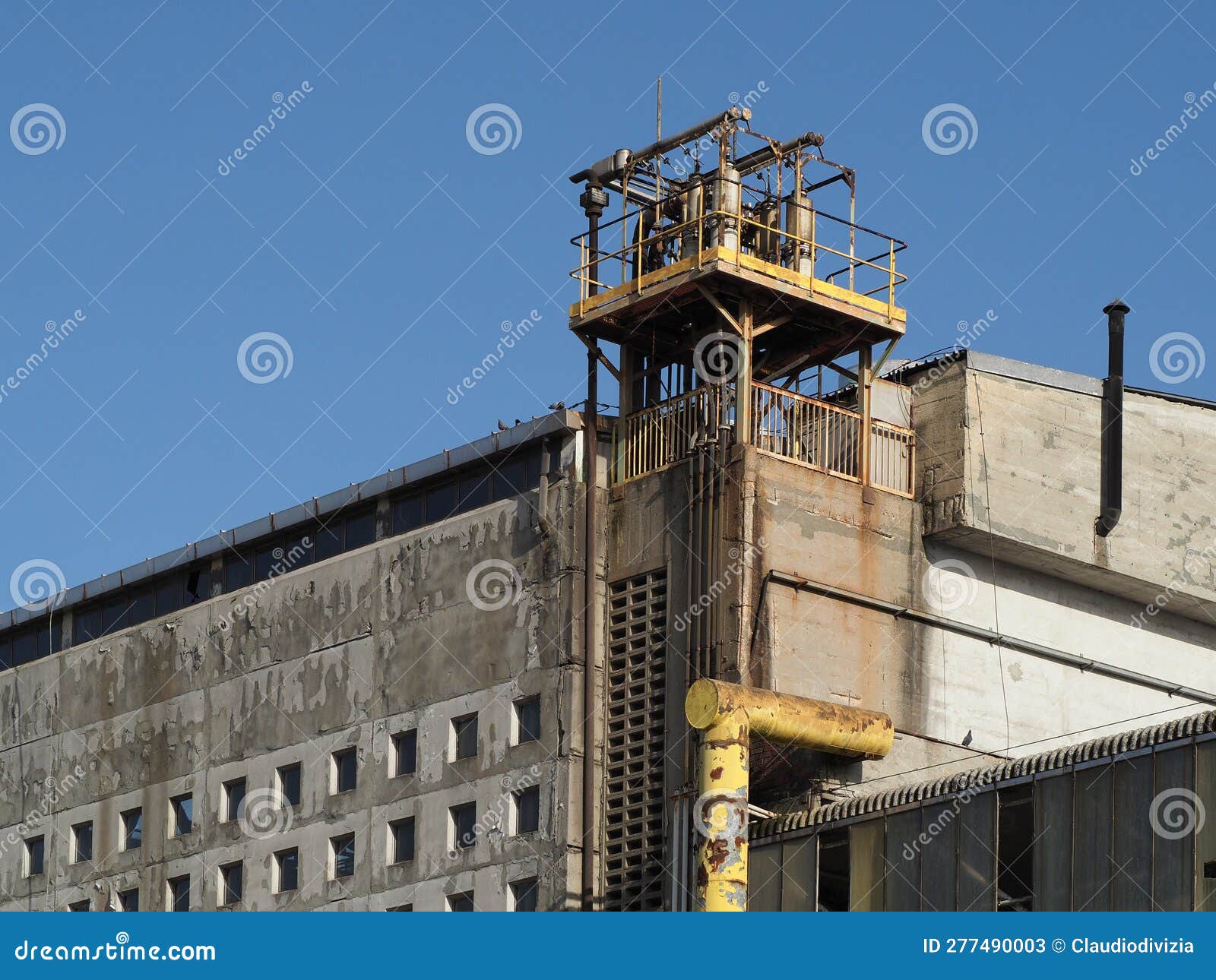 Abandoned factory ruins stock image. Image of vintage - 277490003