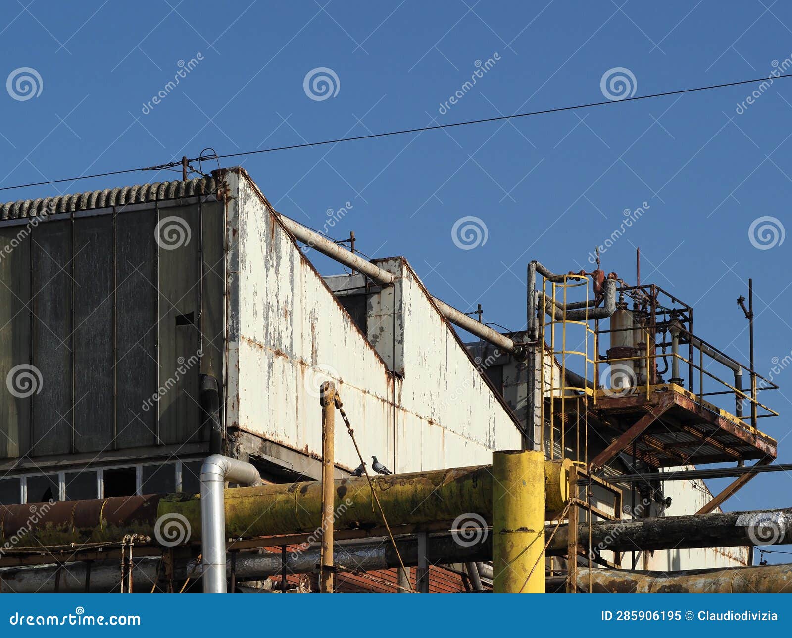 Abandoned factory ruins stock image. Image of industrial - 285906195