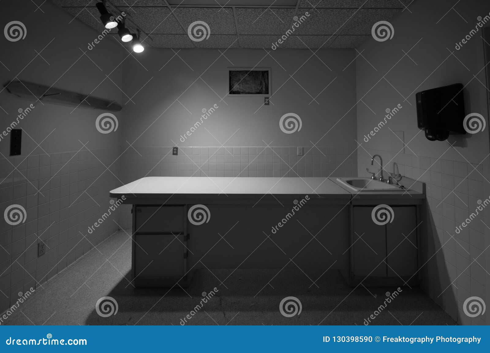 Abandoned Funeral Home Prep Room Stock Photo - Image of home, urban ...