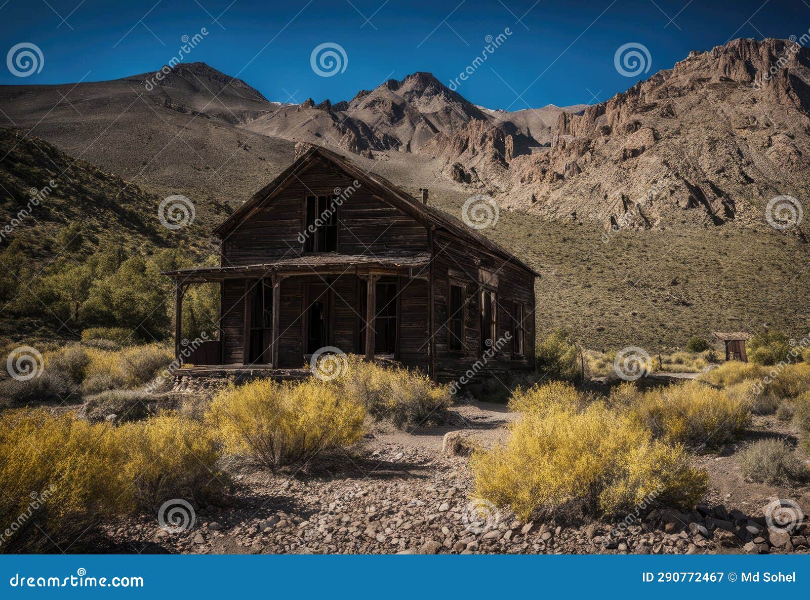 An Abandoned Ghost Town With A Dark Past Royalty-Free Stock Photography ...