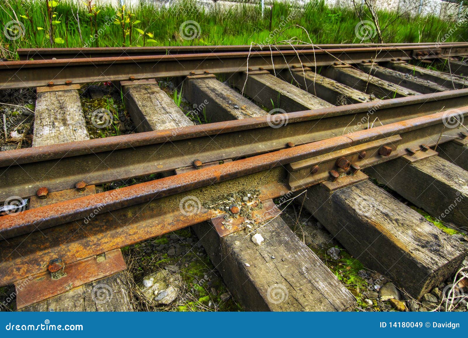 Abandoned Grunge Railroad Tracks Stock Image - Image of oregon, area ...