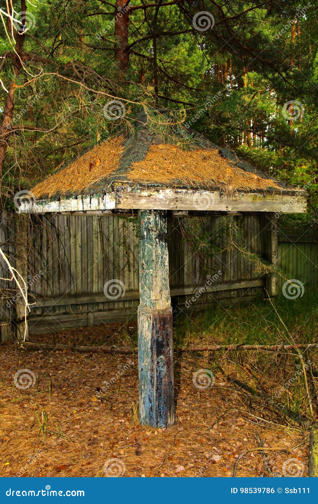 The Abandoned Guard Post for the Soldier is Devoured. Stock Photo ...