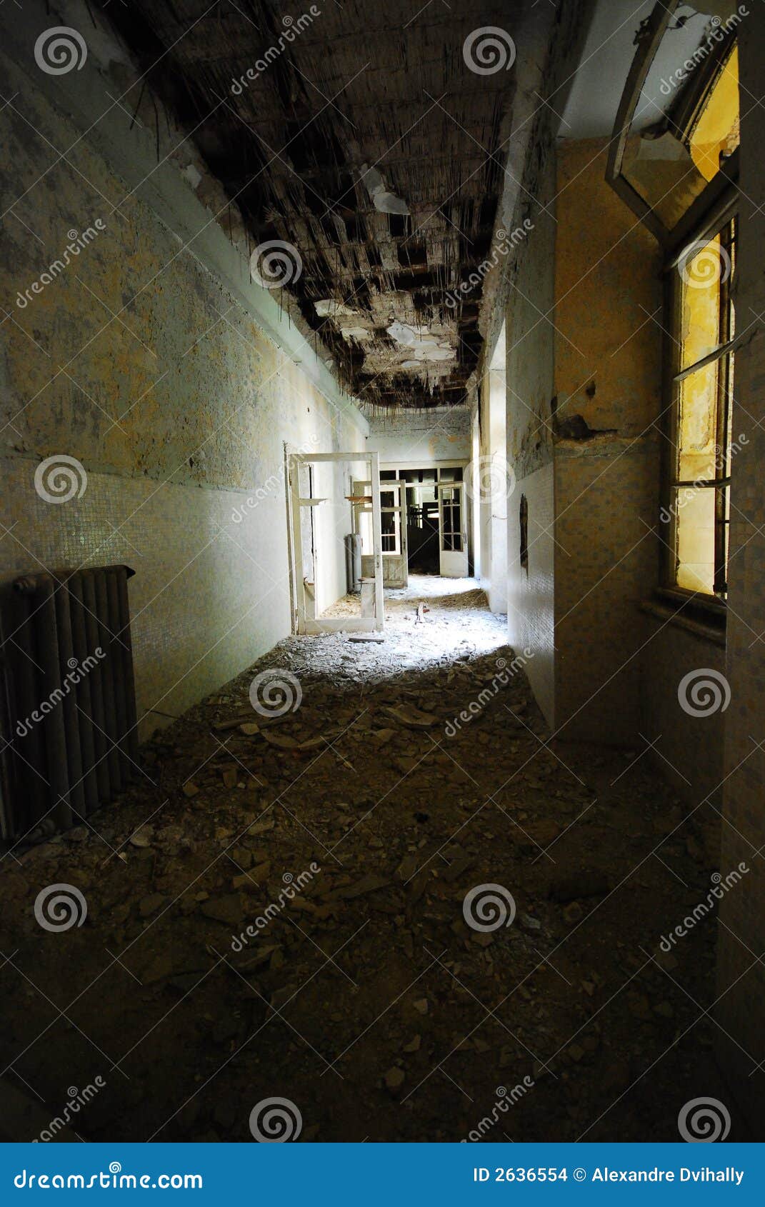 Abandoned hallway stock photo. Image of decay, junk, ruin - 2636554